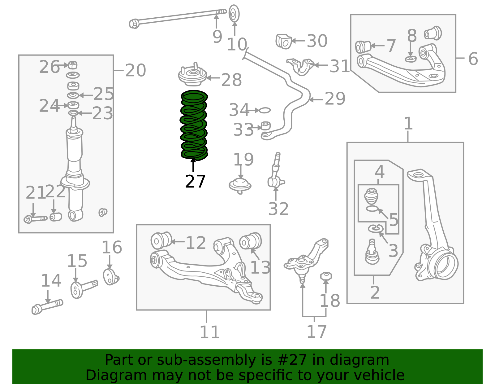 1996-2002 Toyota 4Runner Coil Spring (Left, Right, Front) 48131-35400 ...