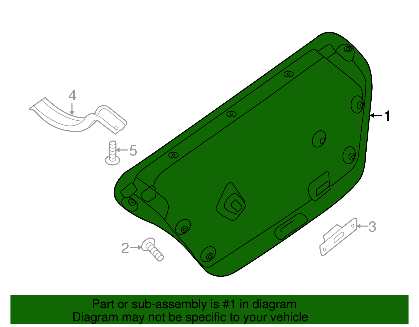 2016-2023 Nissan Maxima Trunk Lid Trim 84966-4RA1A | Nissan Parts Central