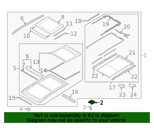 81695-S1000 - High-Quality Sunroof Frame Bracket for 2019-2023 Hyundai ...