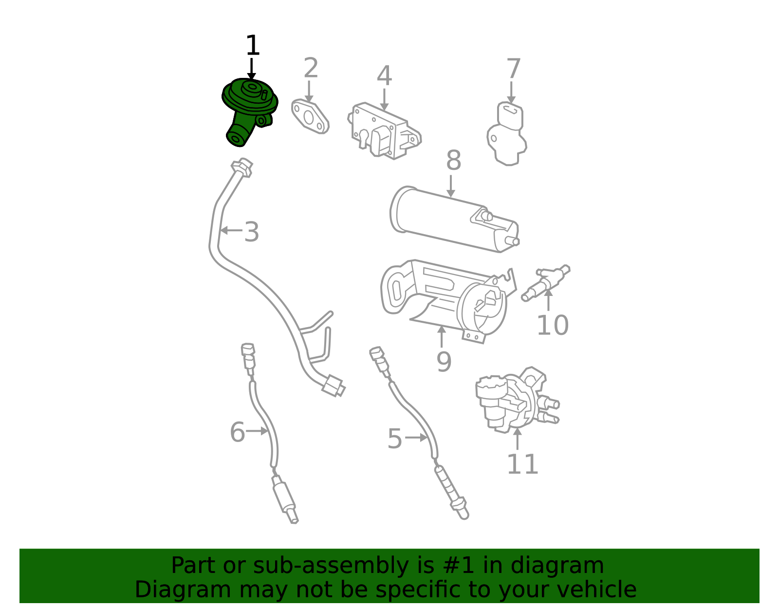 1991-2003 Ford Egr Valve XF1Z-9D475-CB | OEM Parts Online