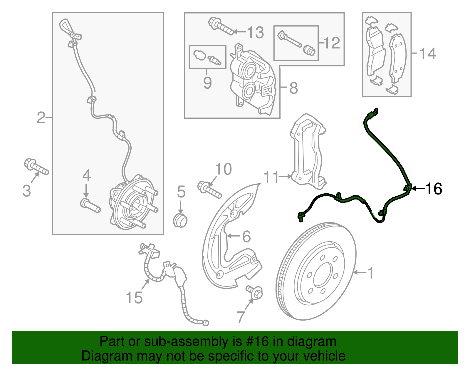 BRAB-646 - Motorcraft™ ABS Sensor 2021-2025 Ford F-150 | Ford Parts Direct