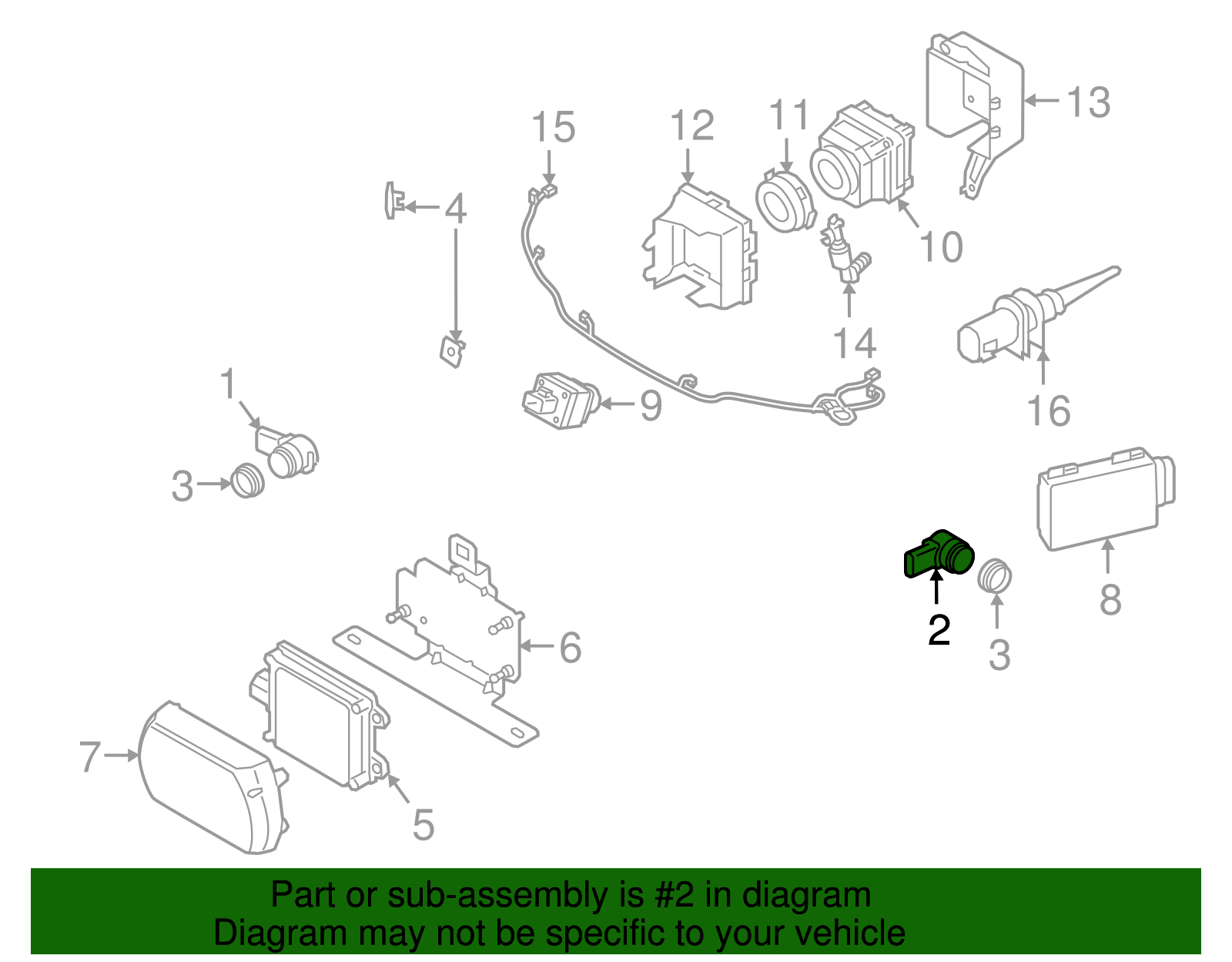 66-20-9-290-899 - Park Sensor - 2015-2023 BMW | BMW Parts Exchange