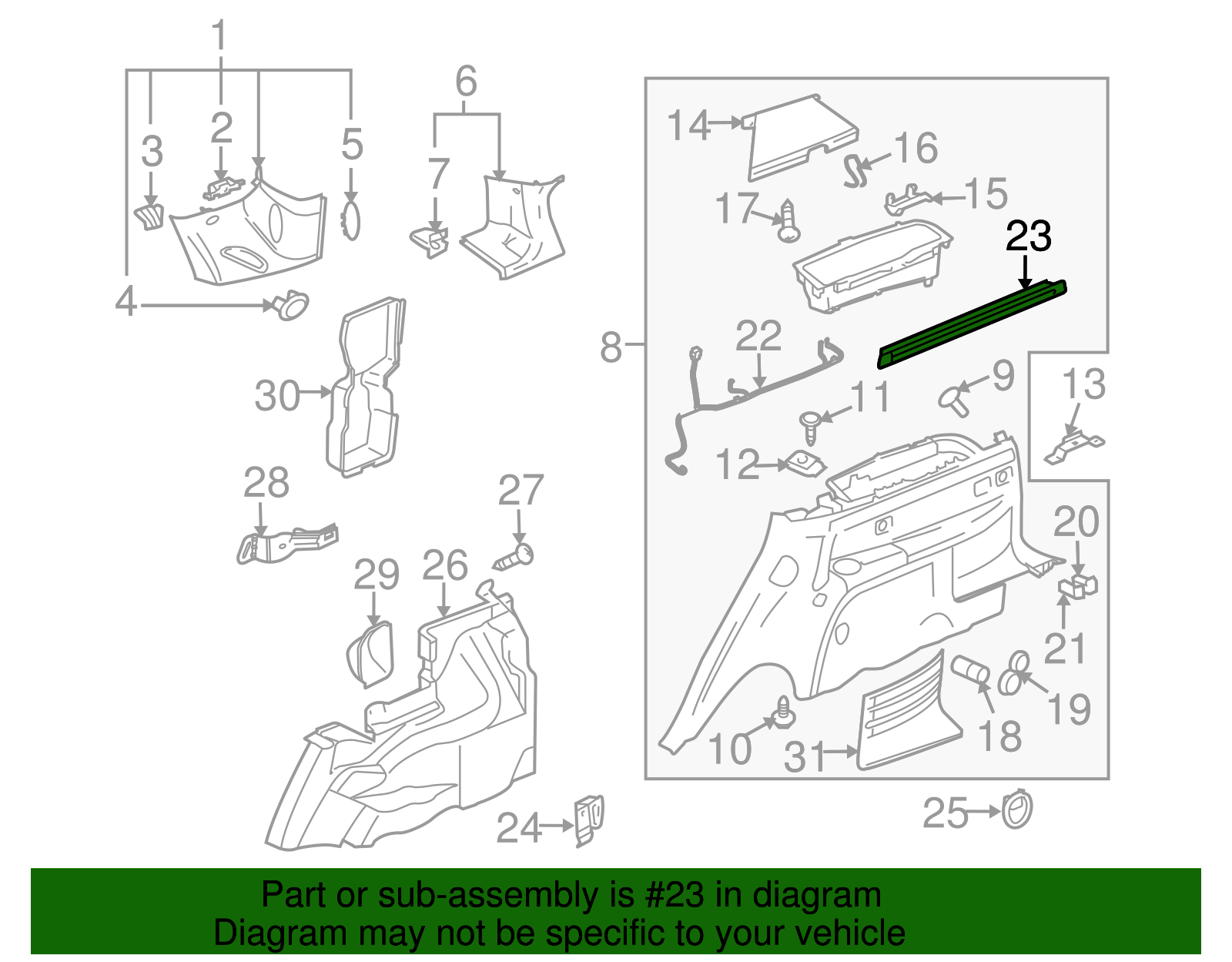 2006-2009 Cadillac SRX Sunshade 15217895 | Capital Chevy Parts