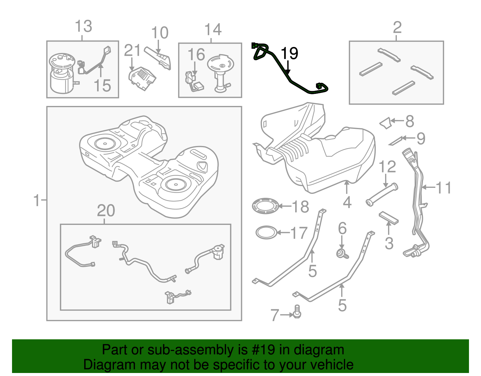 2013-2019 Ford | Connector Hose | DA8Z-9324-A | Walls' Ford Parts