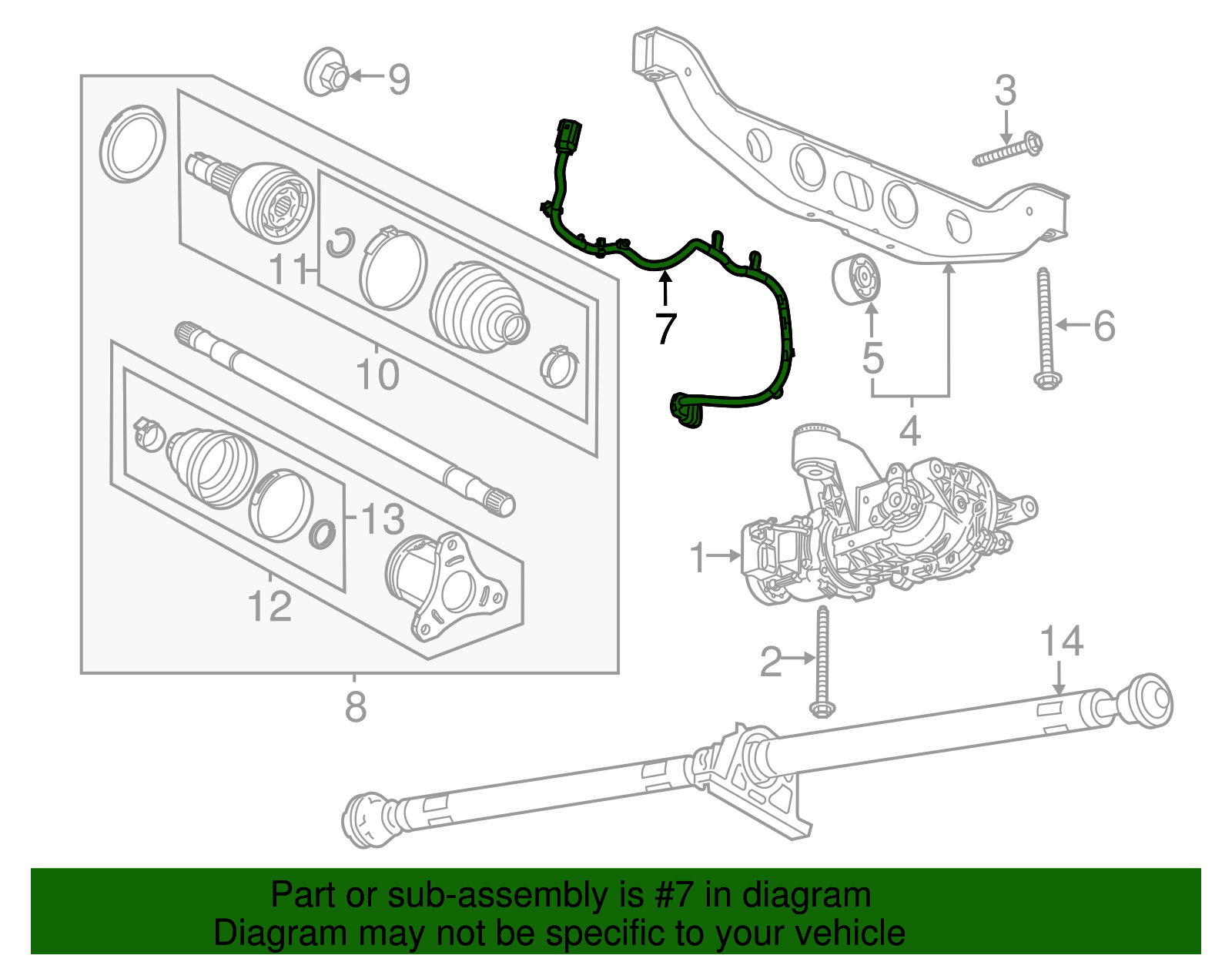 2017-2019 Chevrolet Trax Chassis Rear Wiring Harness 42489195 | Hadwin ...