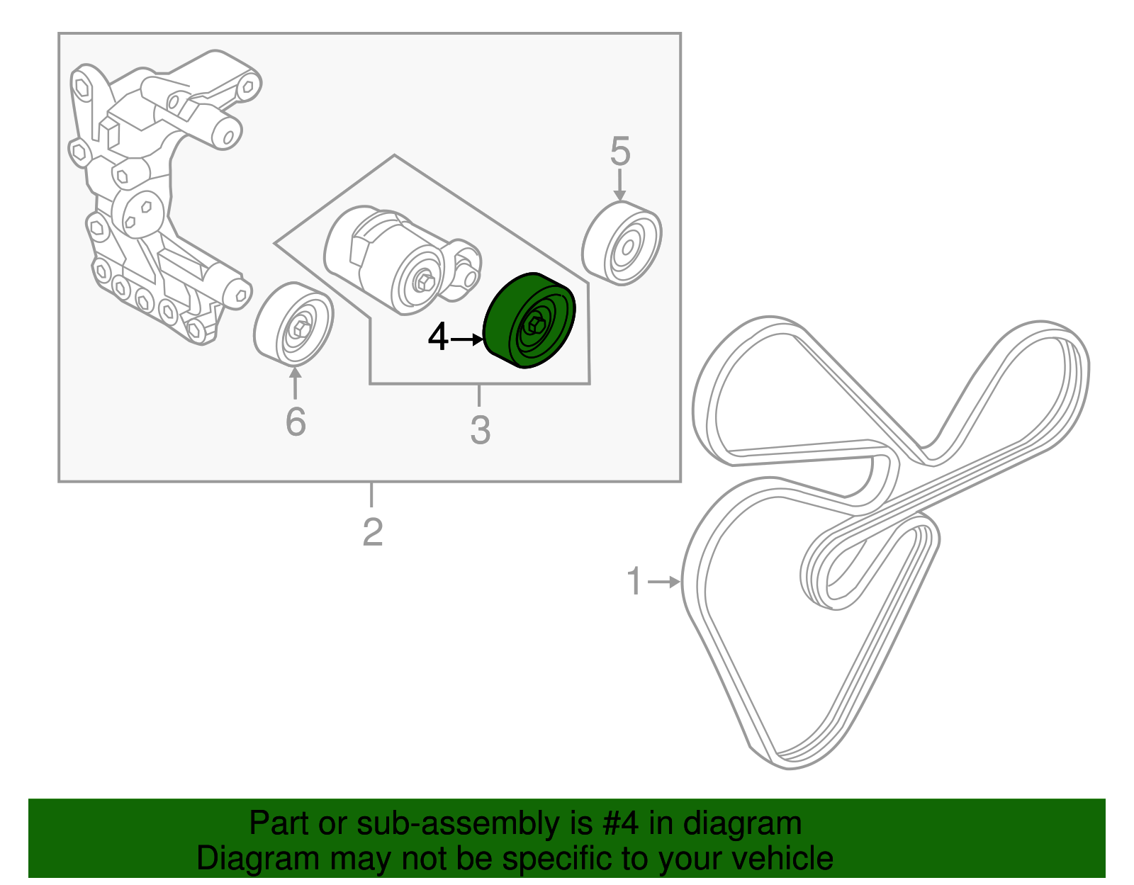 25282-2G000 - Pulley 2010-2022 Kia | Kia.Parts Store