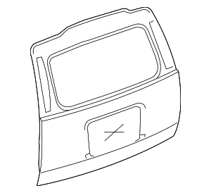 25867975 - Liftgate with Reinforcements 2007-2014 GM | Chevrolet Parts ...