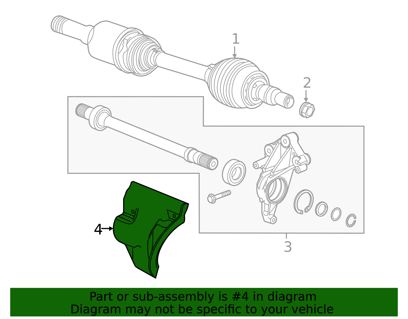 Front Wheel Drive Half Shaft Shield 84621503 GM | GMPartsDirect.com