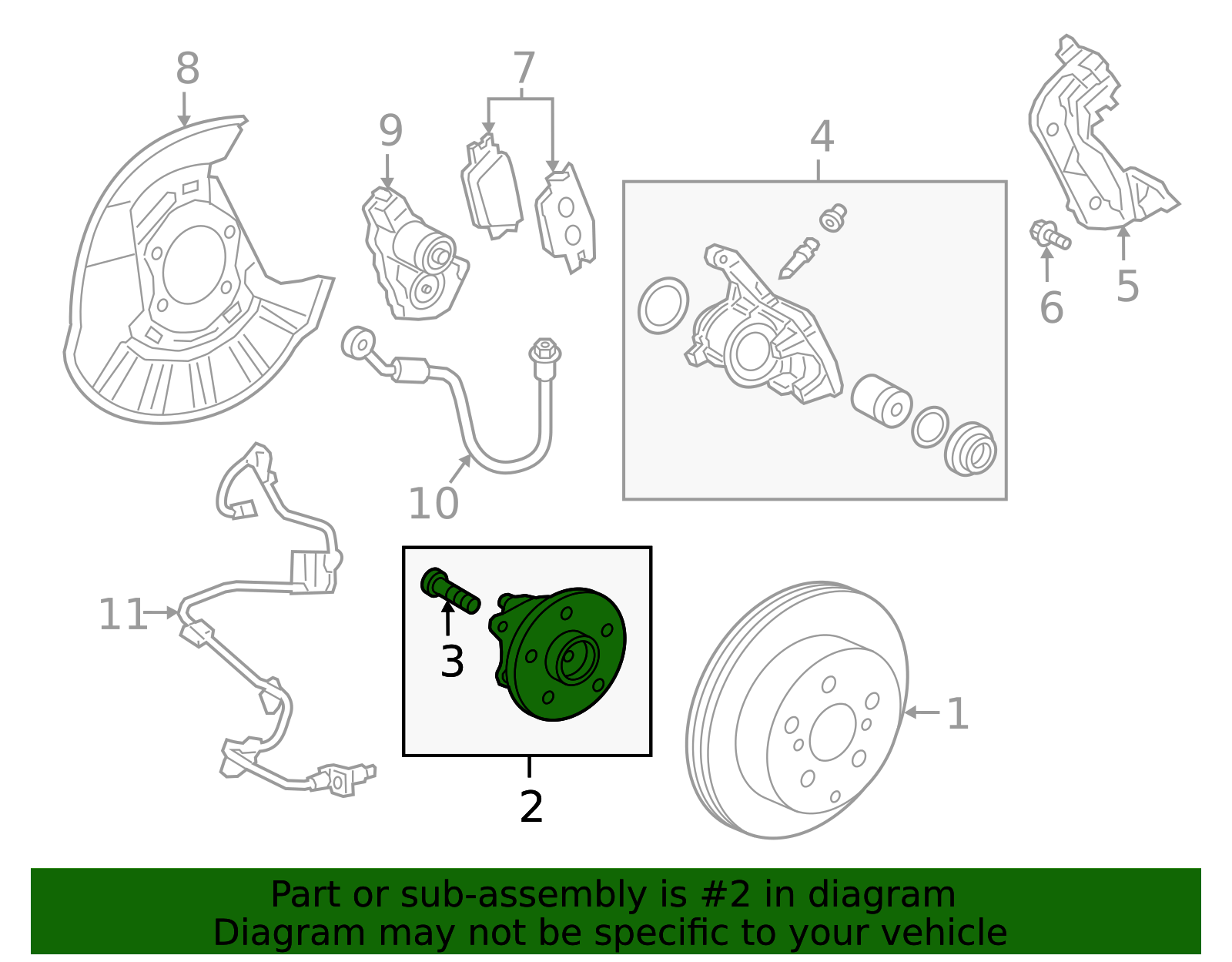 42450-0R030 - Hub Assembly - 2019-2025 Toyota | OEM Genuine Toyota Parts