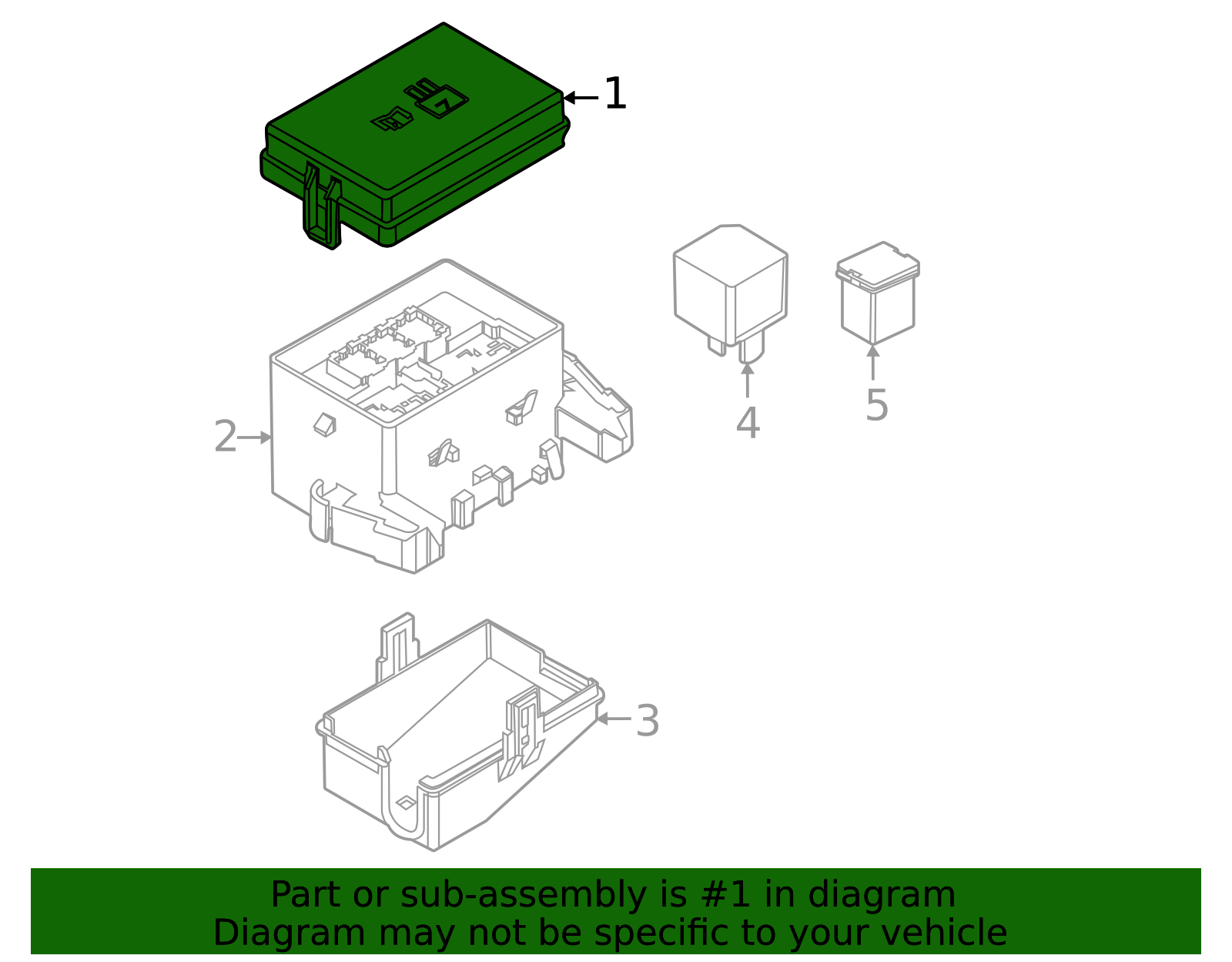 5L3Z-14A003-DA - Fuse And Relay Center Cover 2021-2025 Ford | Ford ...