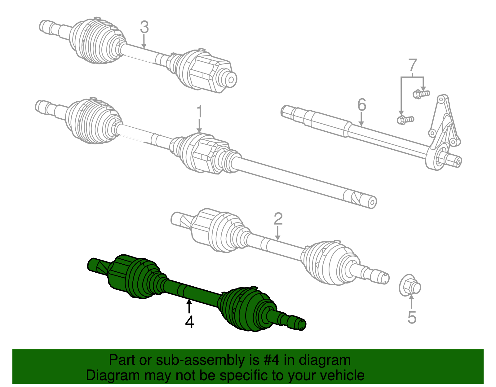 2014-2021 Ram Shaft 68159667AA | Mopar Parts Canada