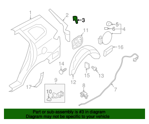2007-2012 Hyundai Santa Fe Gusset 71540-2B200 | OEM Parts Online