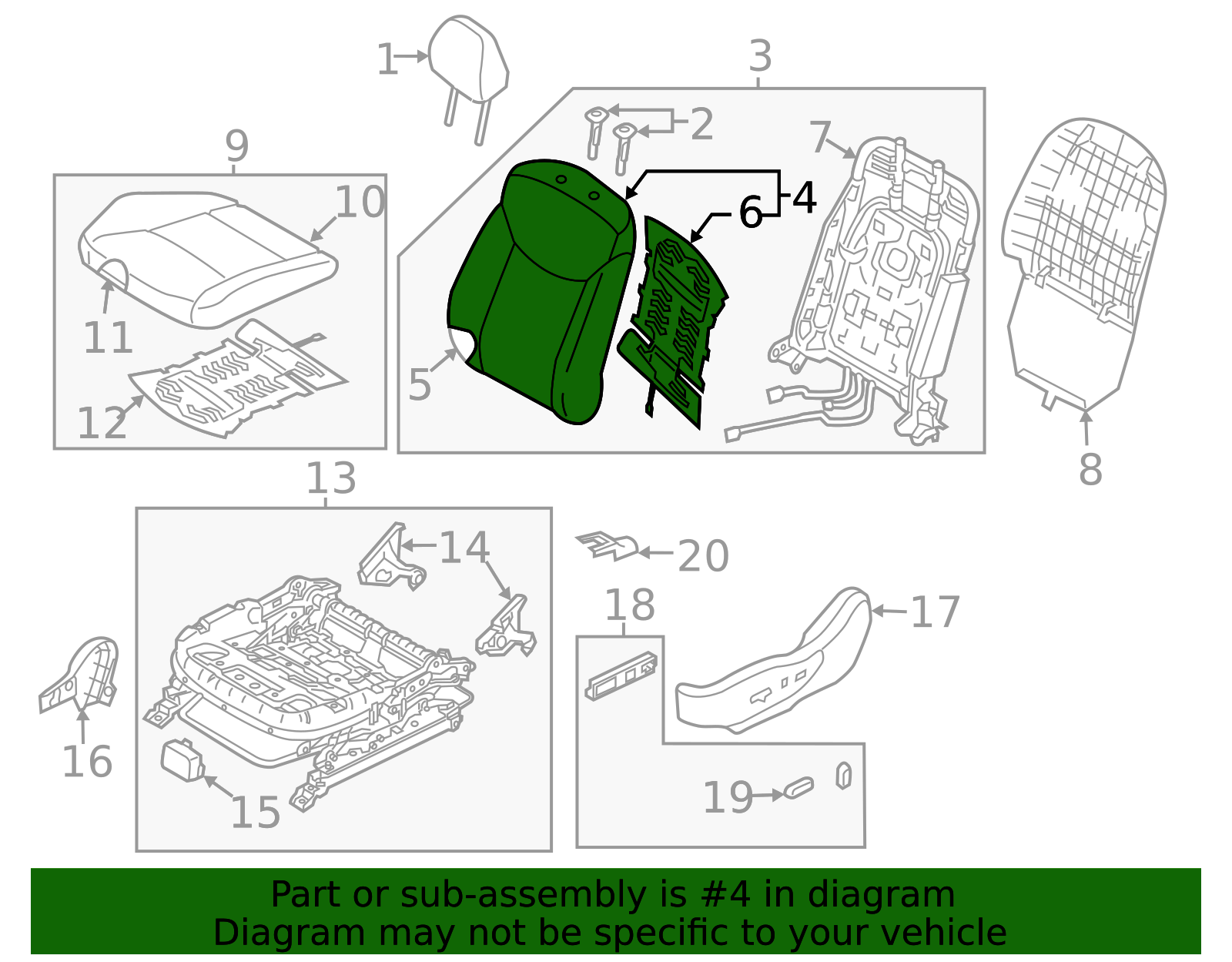 Seat Back Cushion Cover – OEM Look, Protected Support | AutoNation Parts