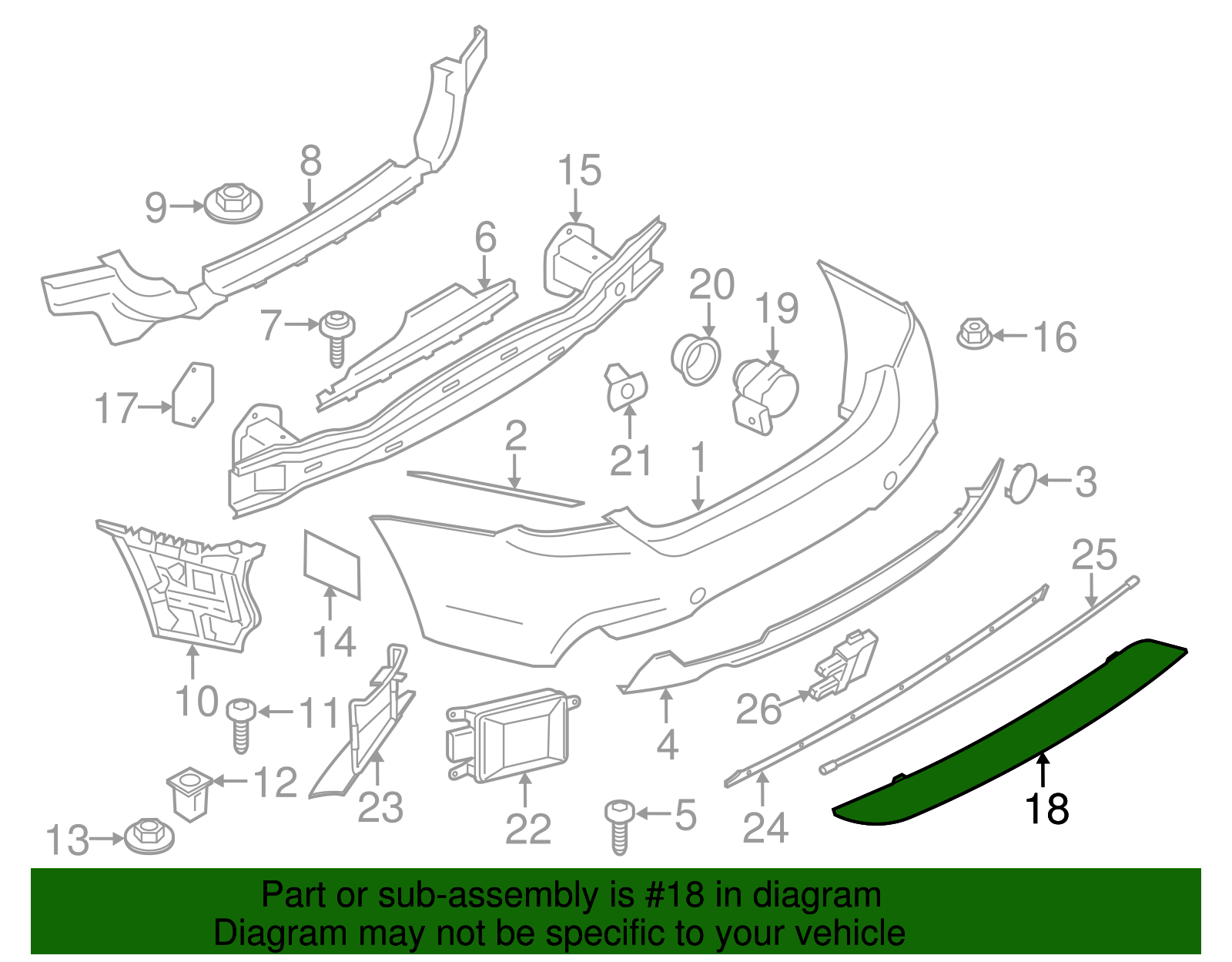 63147847233 - 2014-2020 BMW Reflector (63-14-7-847-233) | BMW of South ...