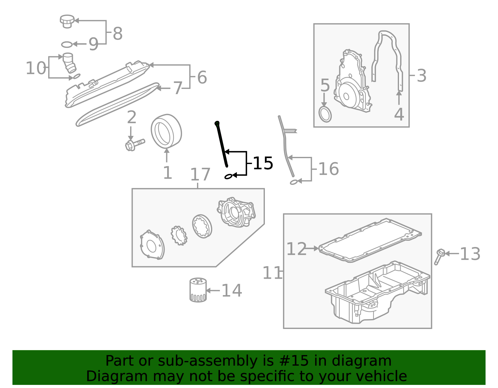 2005-2006 Pontiac GTO Oil Level Indicator 92067147 | TascaParts