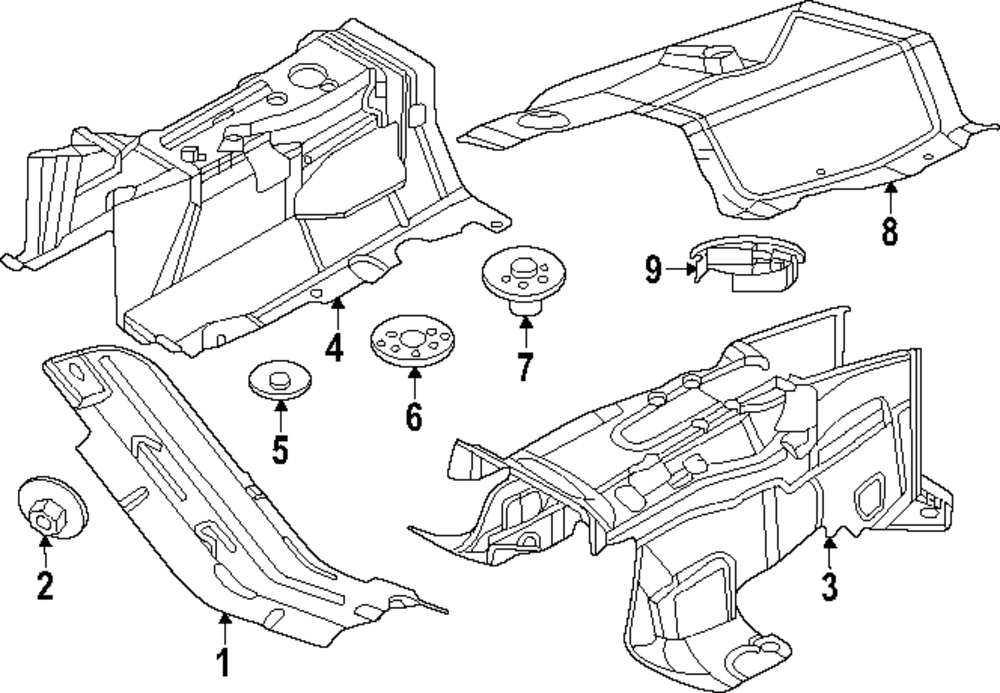 FR3Z-6310063-A - Heat Shield 2024-2025 Ford Mustang | Sneed Ford Parts
