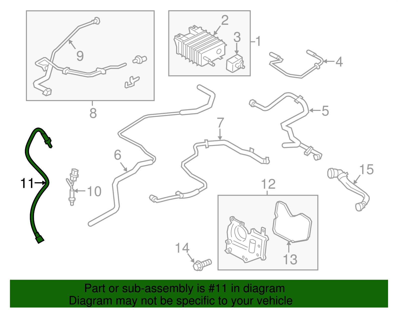 HS7Z-9G444-B - Oxygen Sensor 2016-2024 Ford | Ford Parts Direct