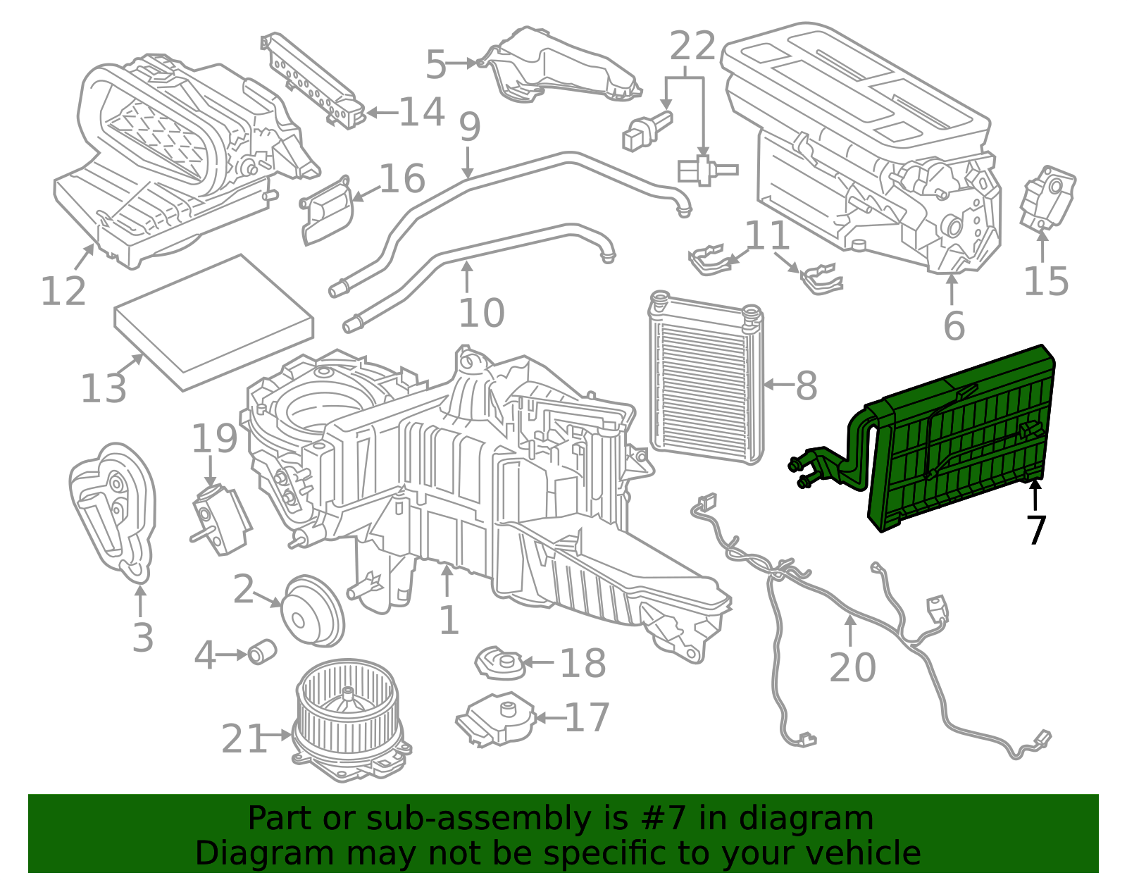 Genuine OEM Ford Part - Motorcraft™ A/C Evaporator Core YK-290 ...
