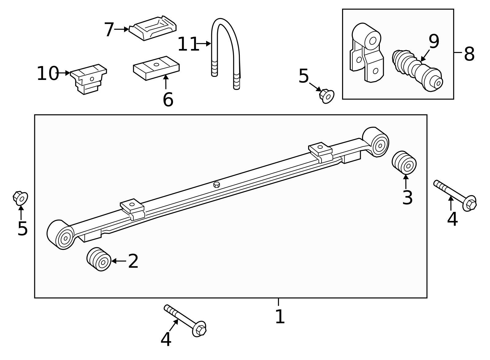 9073204500 - Leaf Spring 2019-2025 Mercedes-Benz | Mercedes-Benz USA Parts