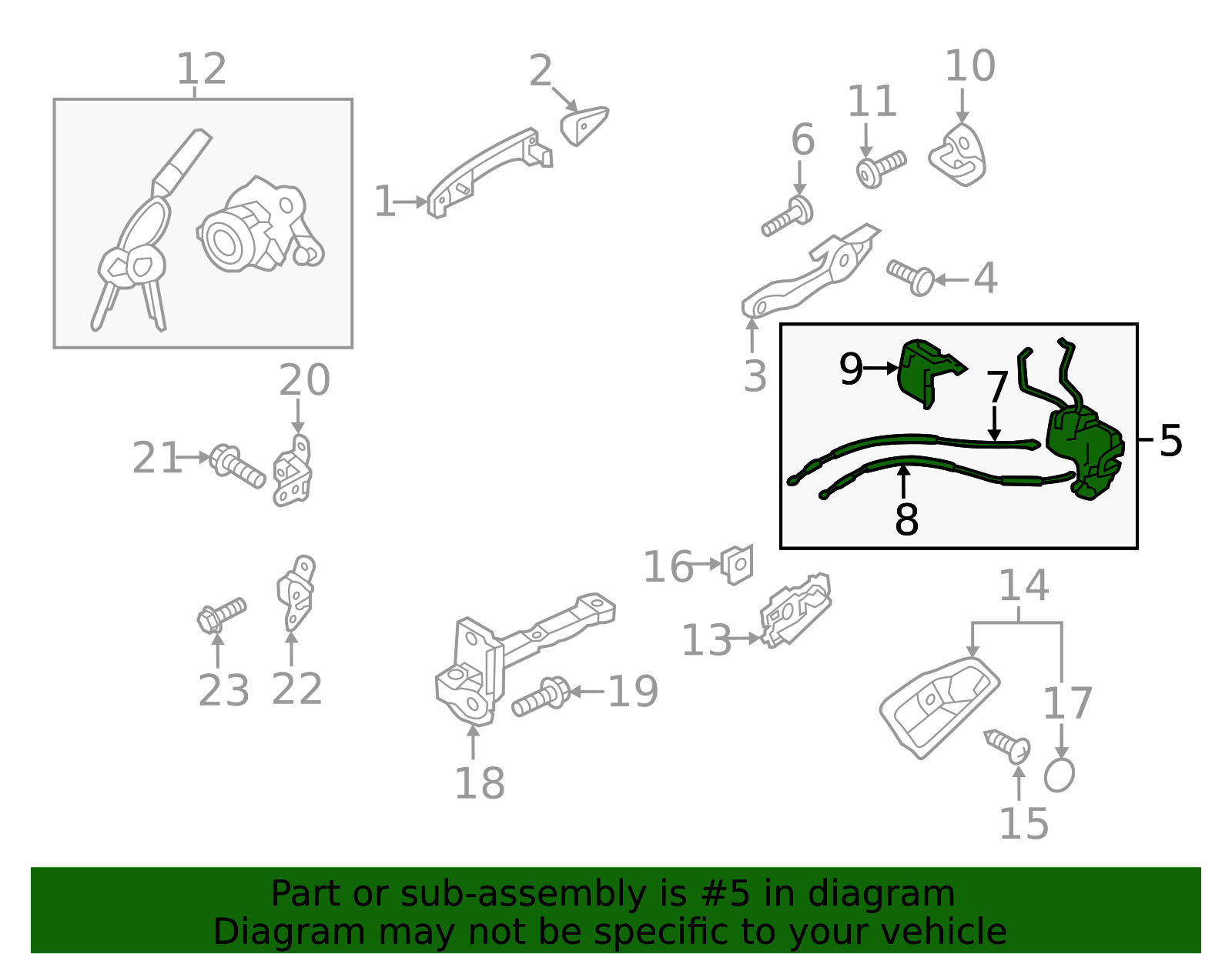 Door Latch - Secure OEM Closure Every Time 81310-1R110 | AutoNation Parts