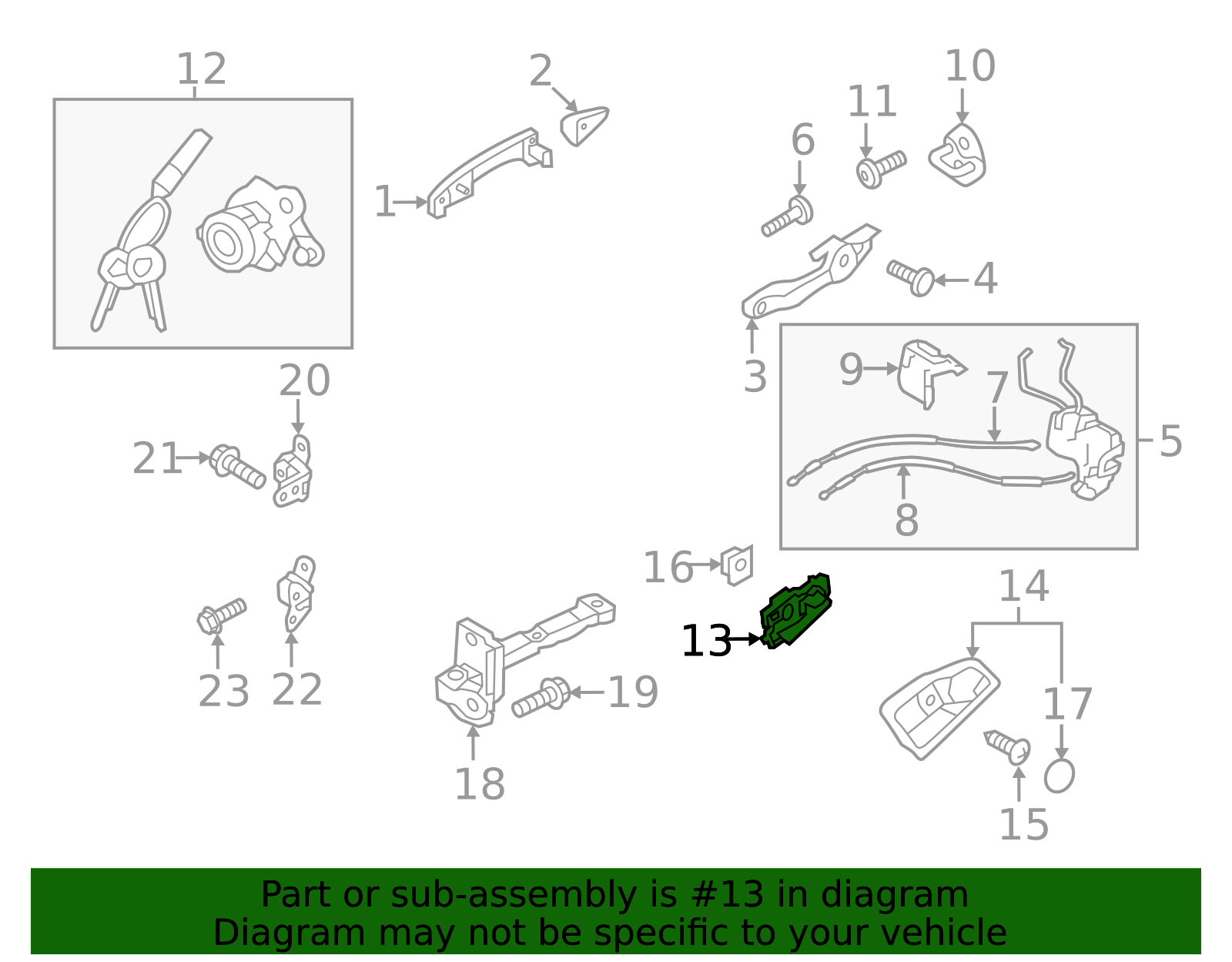 Interior Handle - Factory Grip and Function 82620-1R000-RDR ...