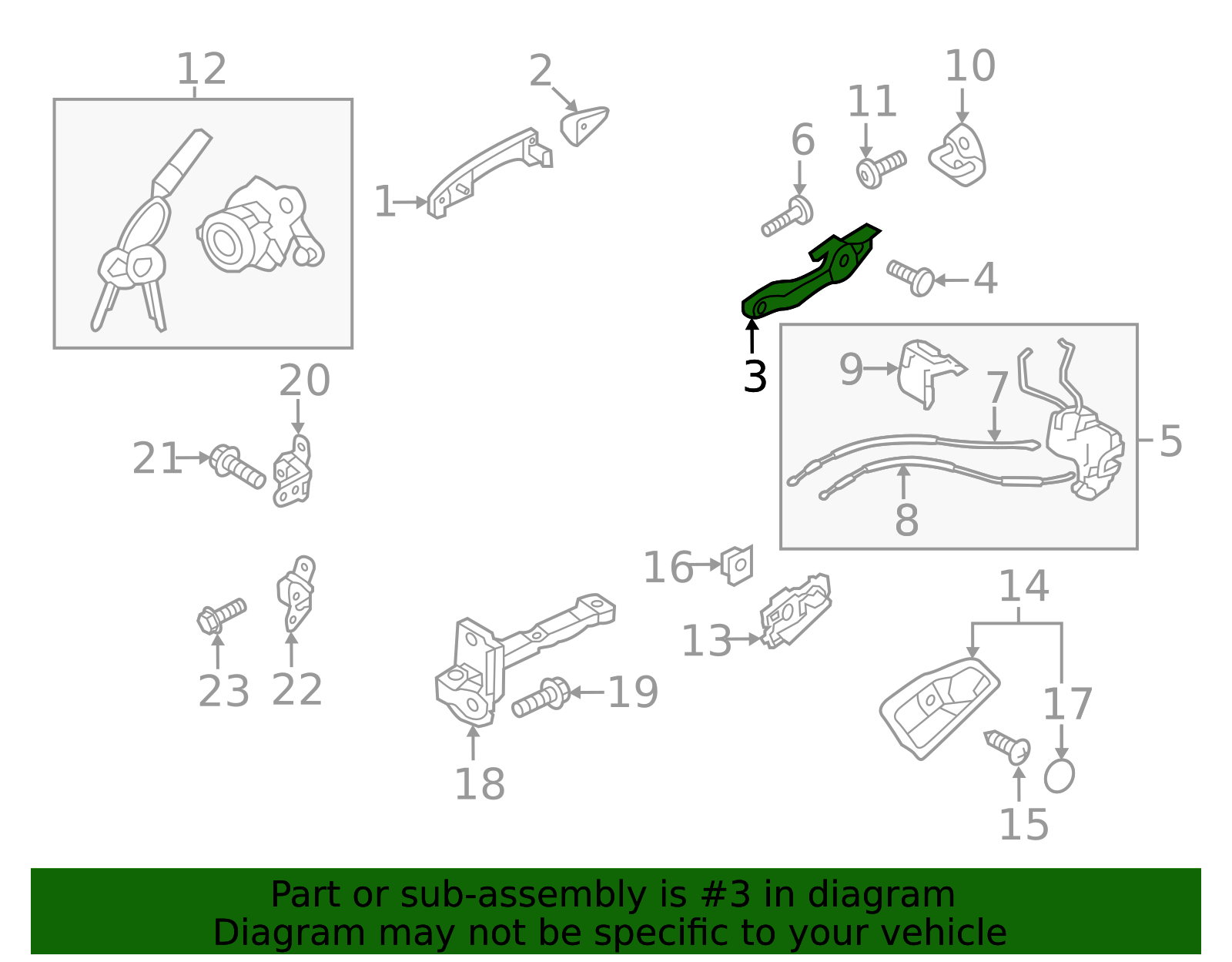 2012-2017 Hyundai Accent Handle Base 82655-1R000 | MotorMotor