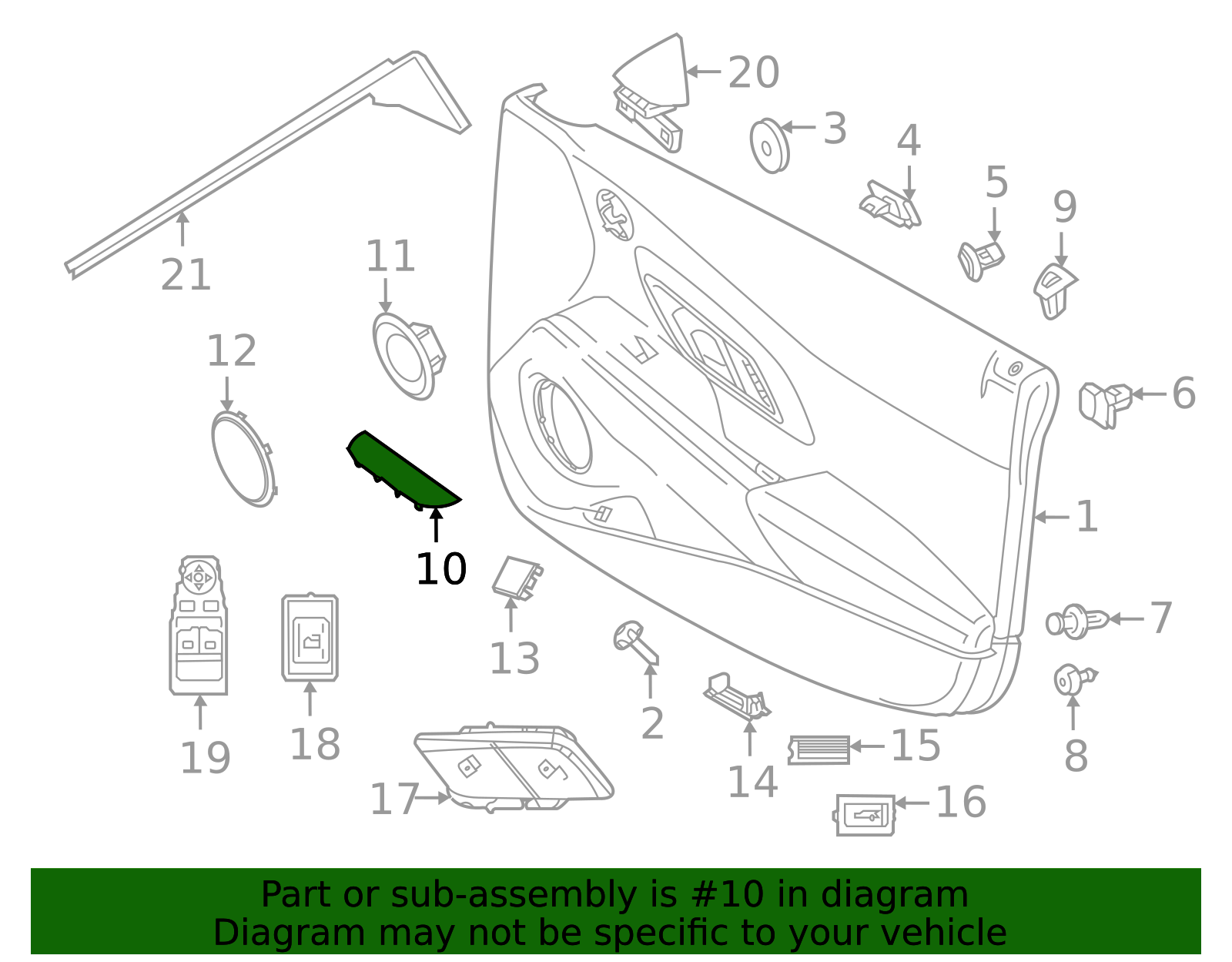 2020-2025 Toyota GR Supra Trim Cover 90118-WA397 | MotorMotor