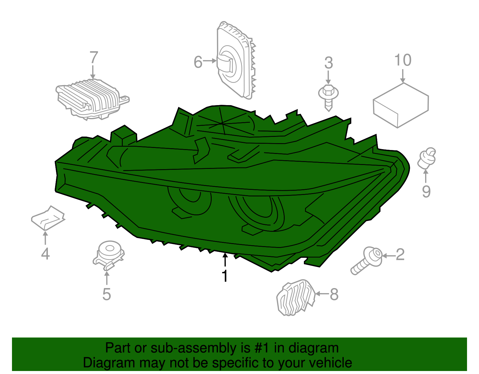 63-11-7-470-417 - 2017-2019 BMW - Composite Headlamp | BMWPartsHub