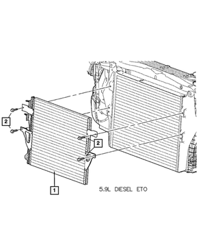 2006-2010 Dodge A/C Condenser 55057095AA | Mopar.com National eStore