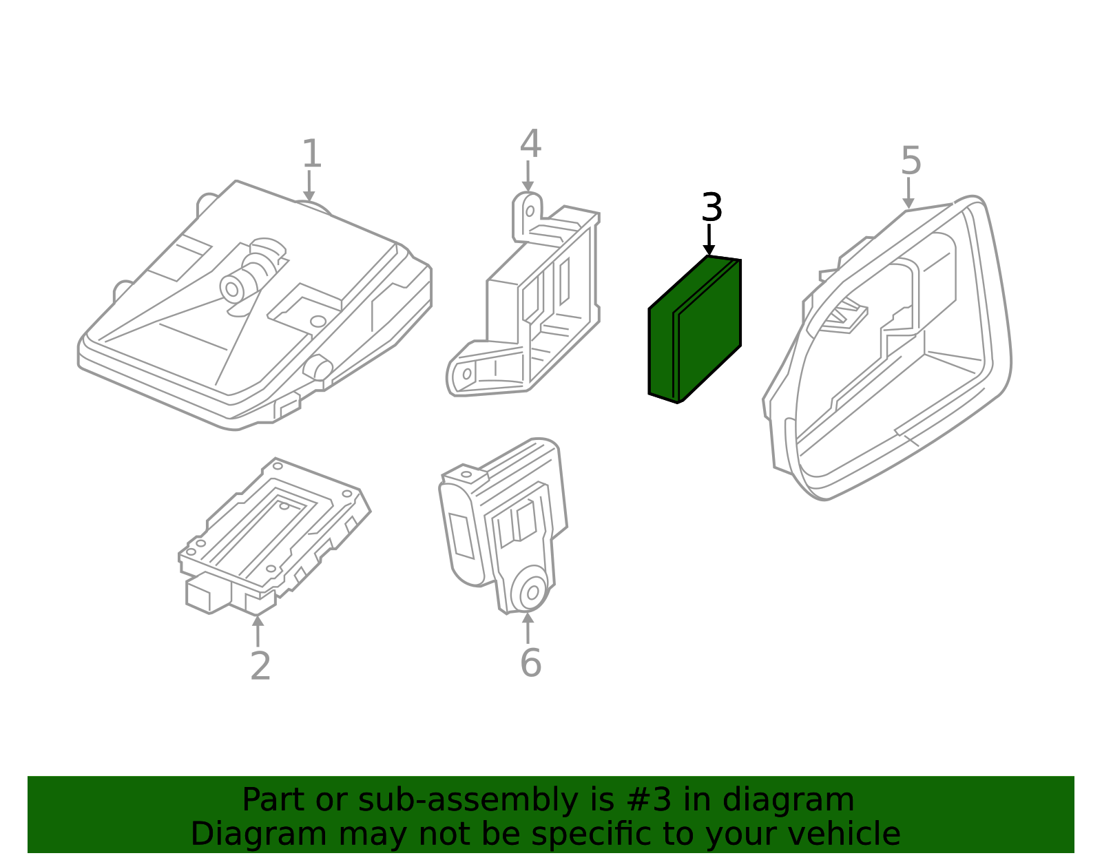 Genuine OEM Acura - Collision Warning Sensor Part# 36936-TZ5-A02 ...