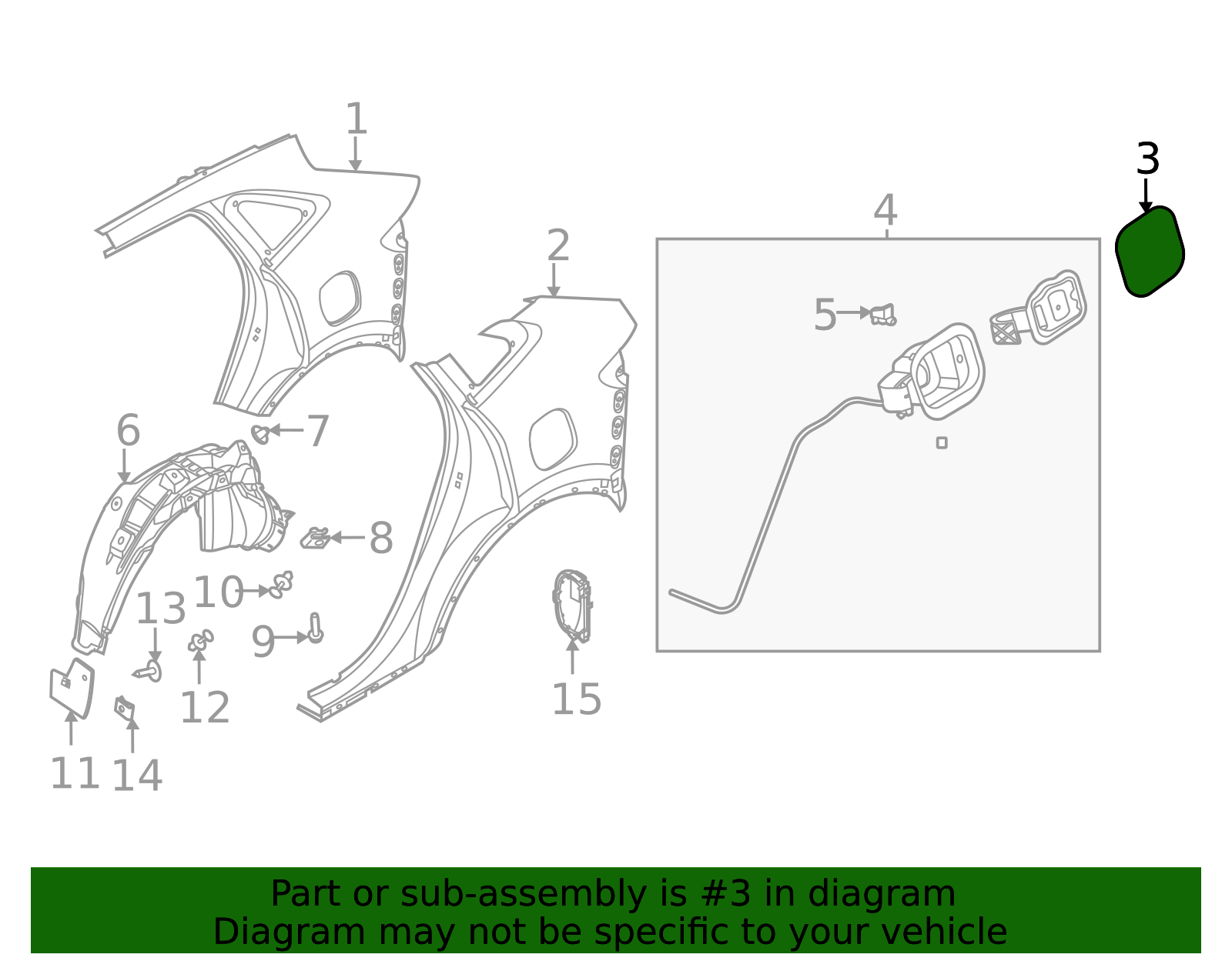 LJ6Z-78405A26-B - 2020-2024 Ford Escape - Fuel Door | Dealer Auto Parts