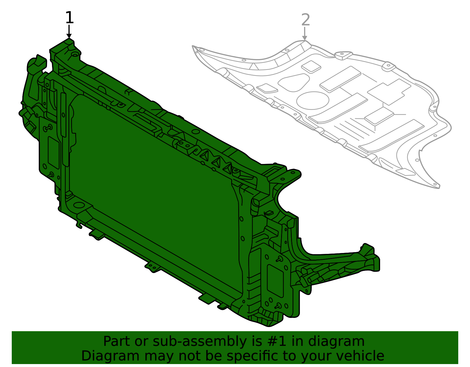 64101-Q5300 - Radiator Support 2024-2025 Kia Seltos | Kia.Parts Store