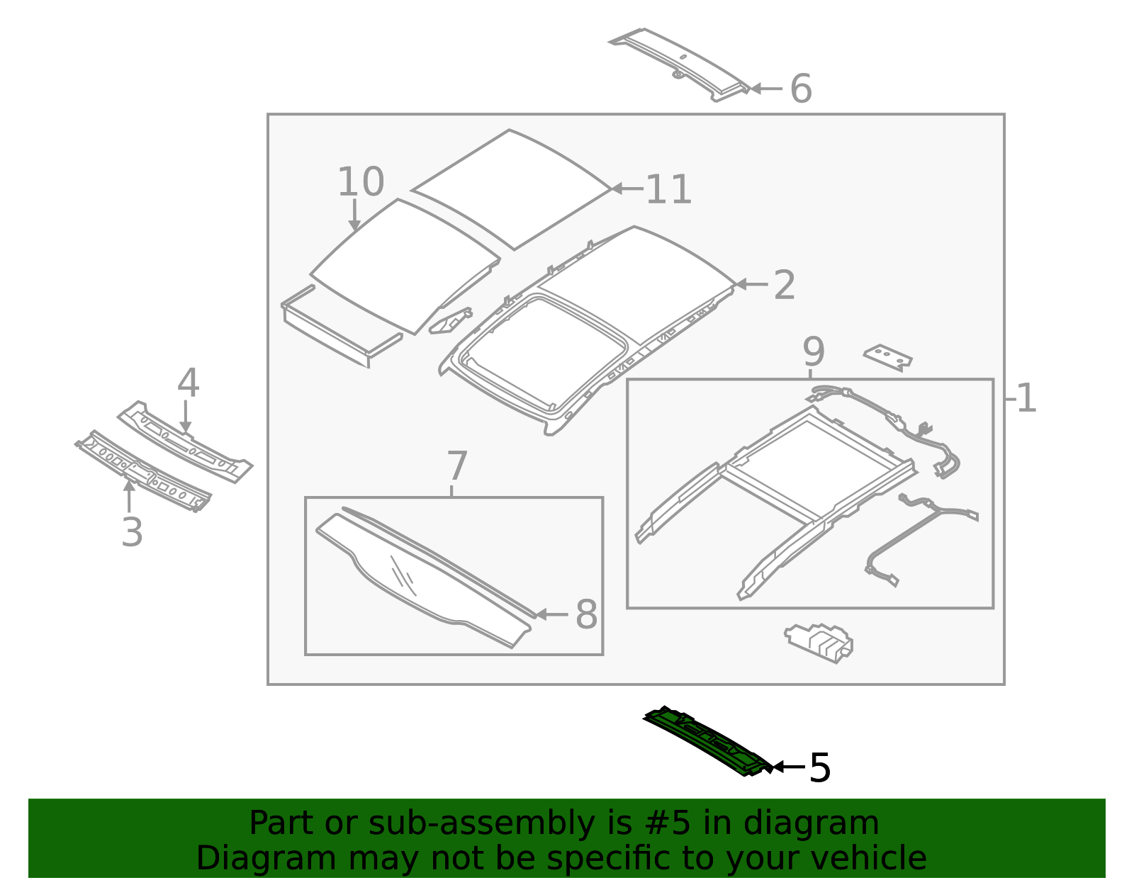67141-D9300 - Rear Header 2017-2022 Kia Sportage | Kia.Parts Store
