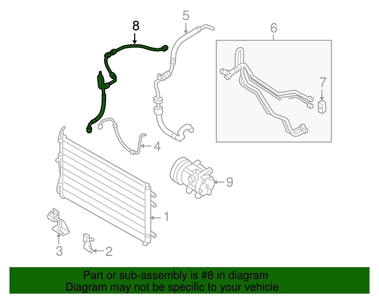 Hyundai - 97761-4D900 - Liquid Line - 2007-2008 Hyundai Entourage | OEM ...