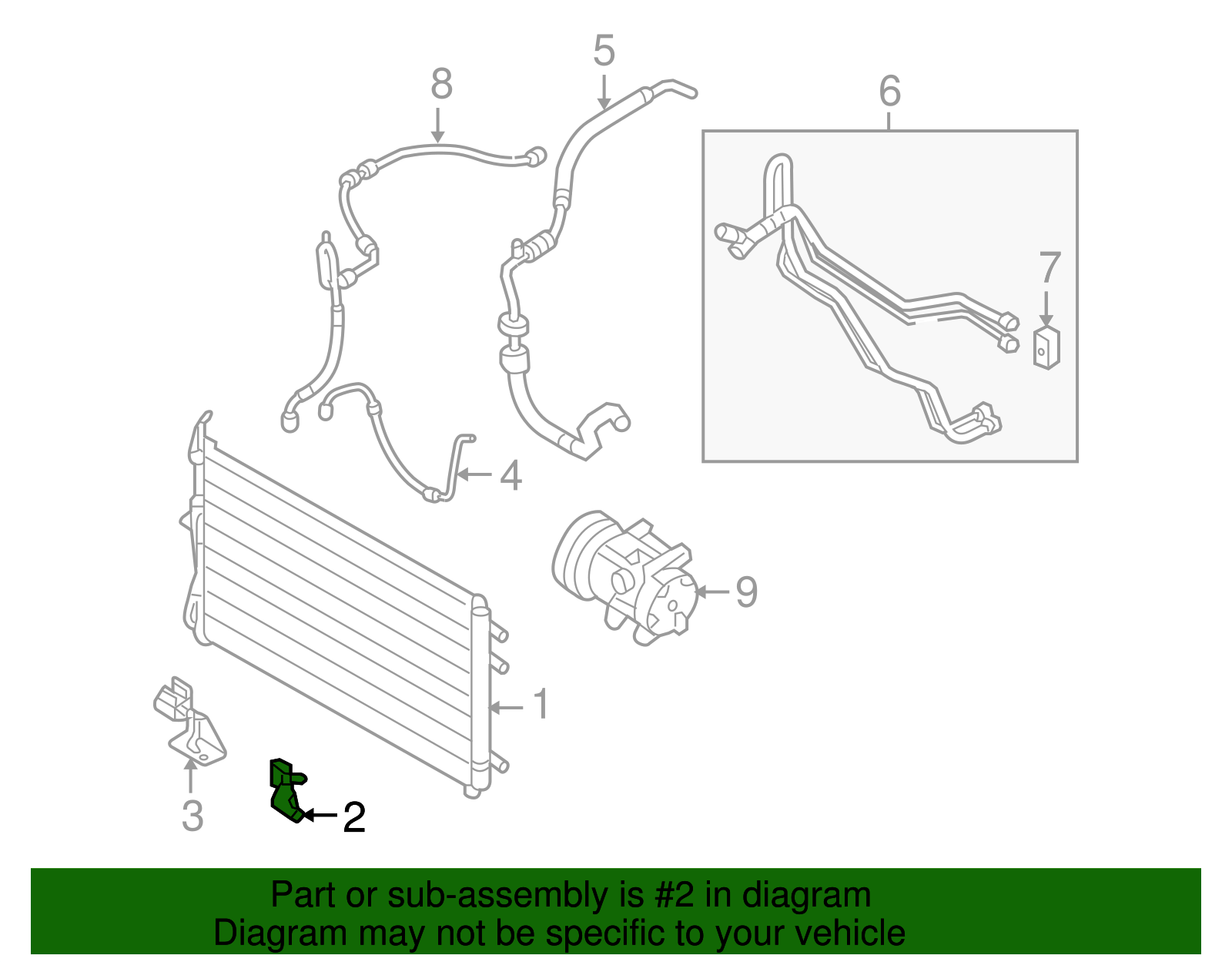 Hyundai - 96985-4D000 - Ambient Temp Sensor - 2007-2008 Hyundai ...