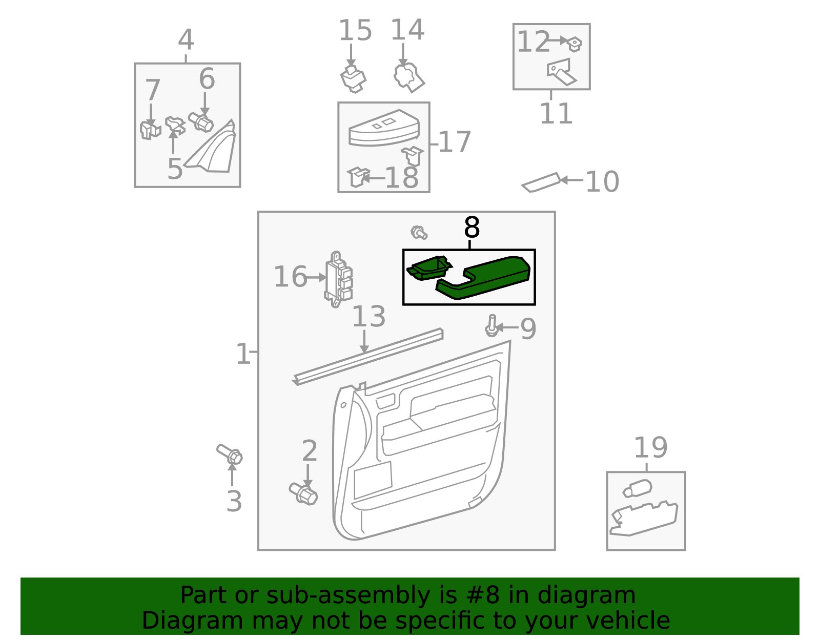 Door Armrest 74220-0C020-C0 - Factory Fit & Comfort | AutoNation Parts