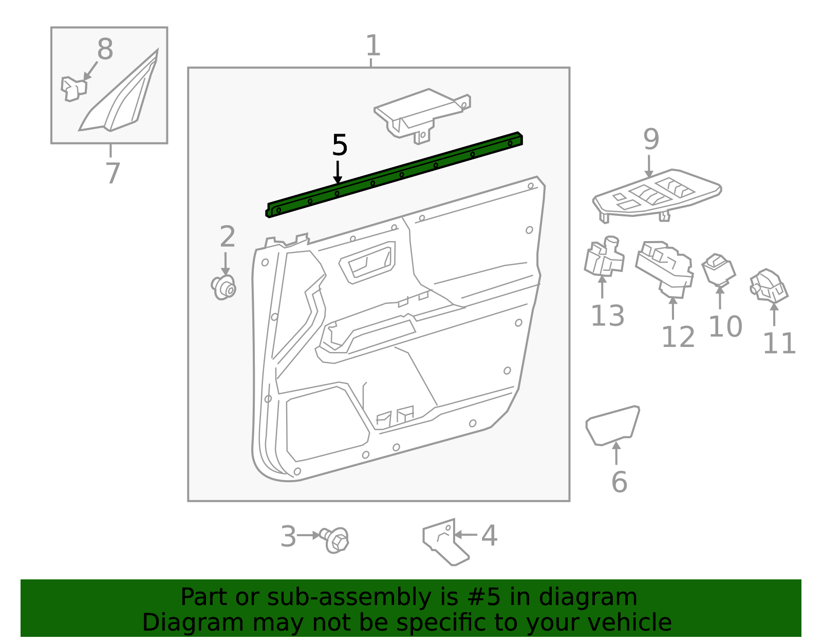 Belt Weatherstrip - Window Seal Protection 68171-04070 | AutoNation Parts