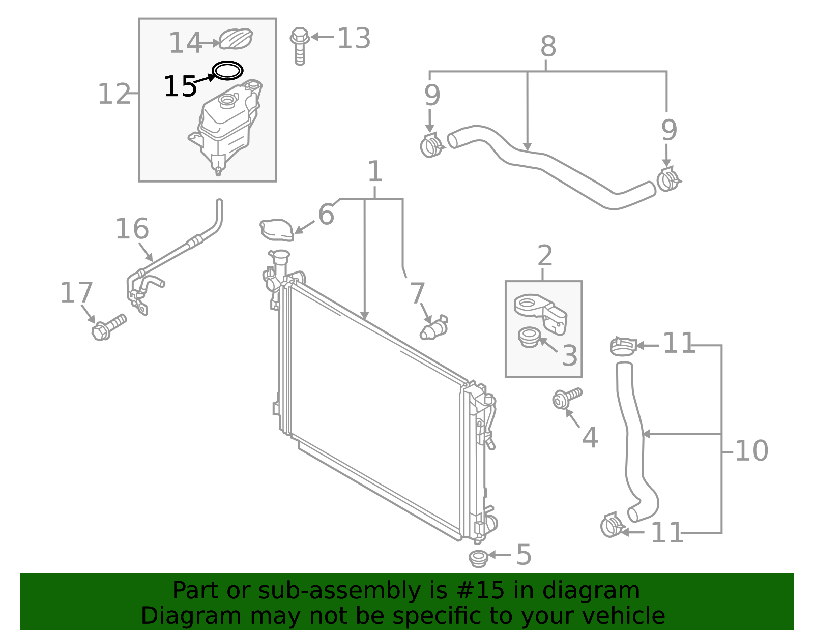 25442-3S000 - Reservoir Cap Gasket 2014-2021 Kia | Kia.Parts Store