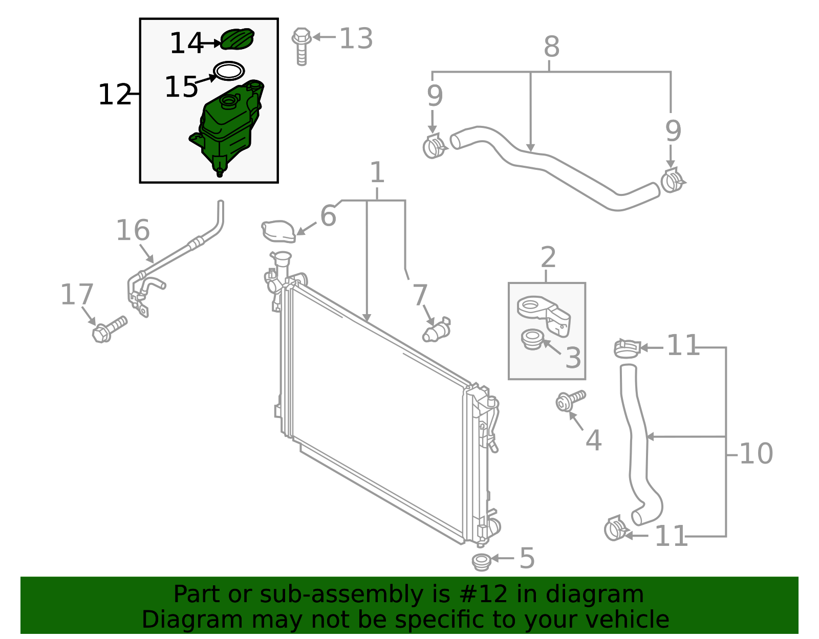 25430-2W000 - Reservoir Tank 2014-2021 Kia | Kia.Parts Store