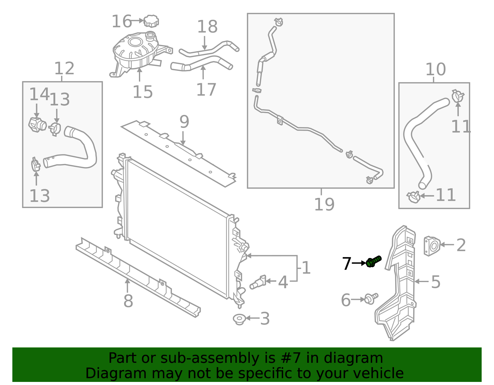 2012-2025 Hyundai Radiator Support Air Deflector Screw 86594-A5000 ...