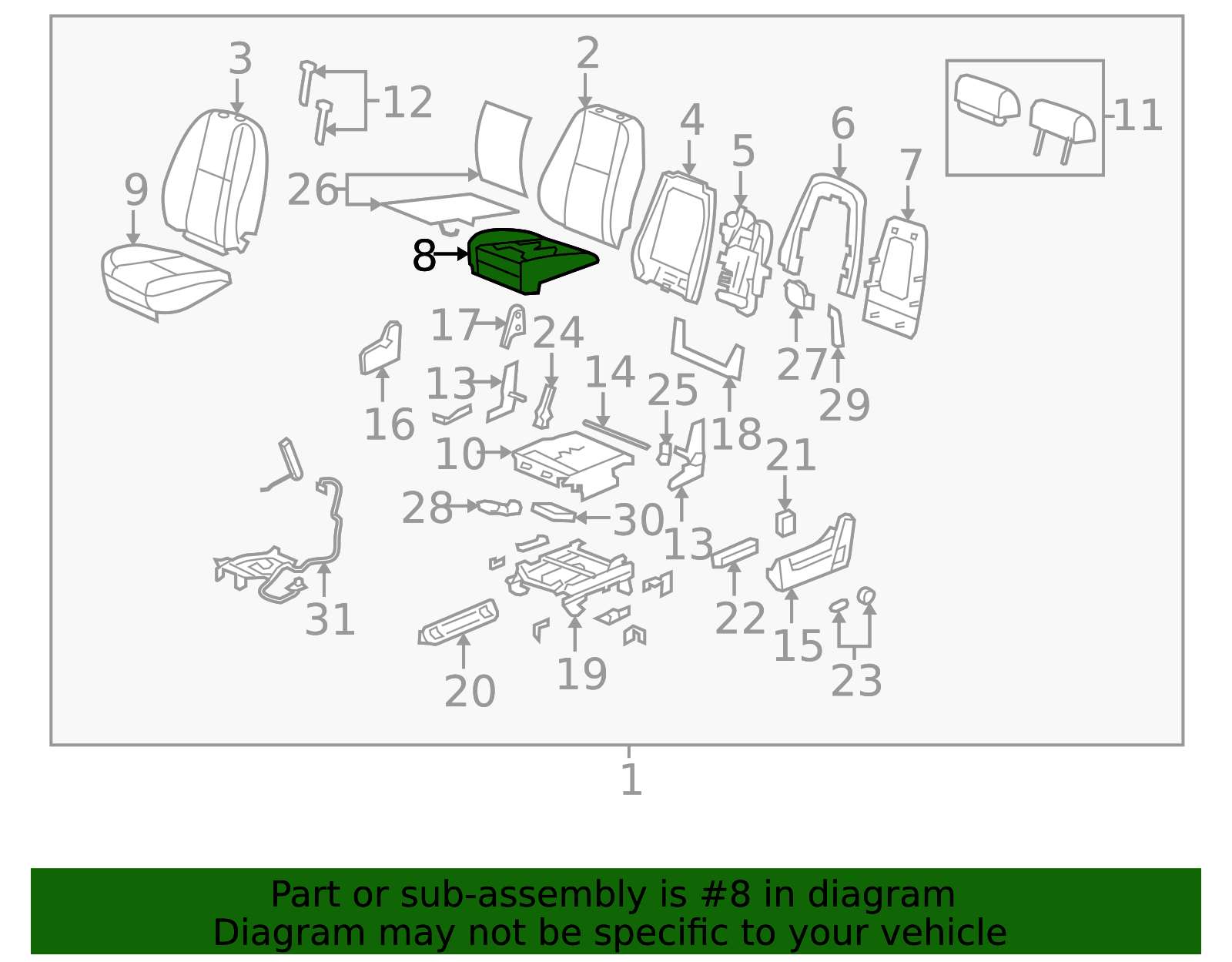 25789849 - OEM GM Seat Cushion Pad | GMPartsCenter.net | GM Parts Center
