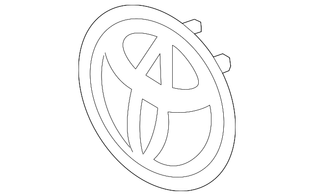 53141-0R150 - Emblem Sub-Assembly 2017-2025 Toyota | Fred Haas Toyota Parts