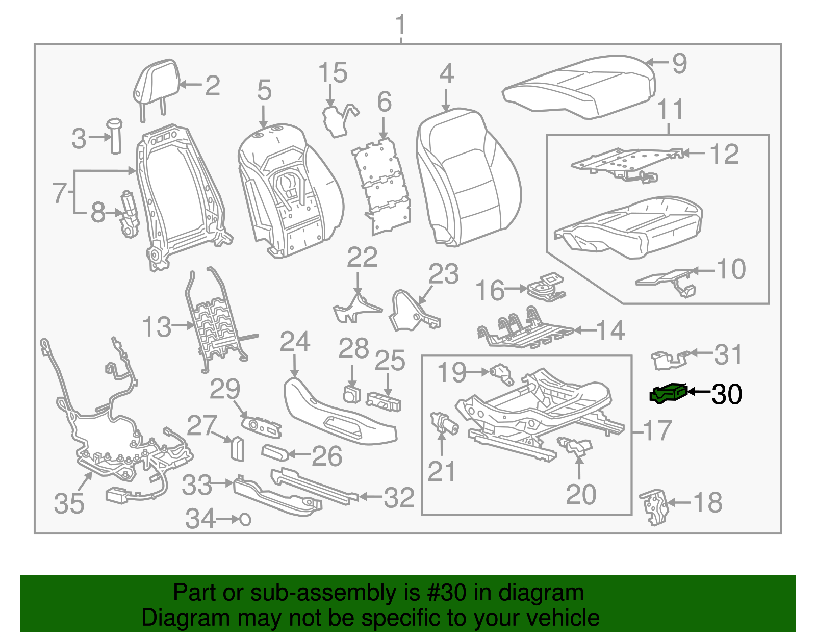 2017-2019 GM Seat Heater Control Module 13511697 | Capital Chevy Parts