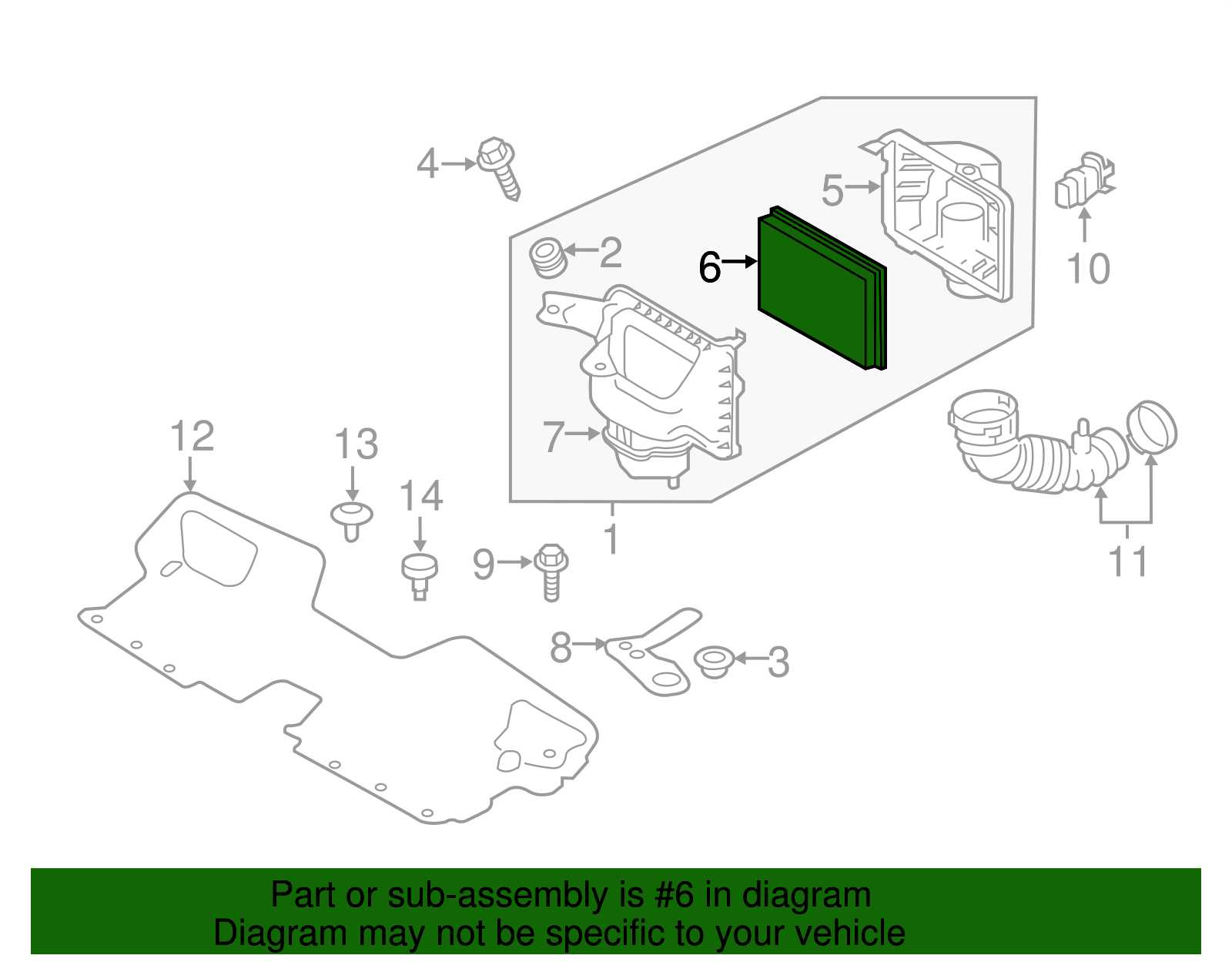 2009-2020 Infiniti Air Filter 16546-30P00 | OEM Parts Online