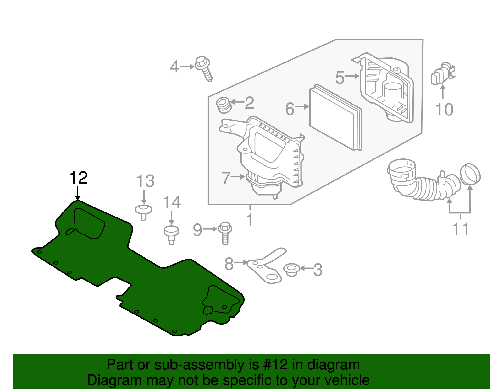 16554-5CA0A (165545ca0a) - 2016-2020 Infiniti Air Duct | Infiniti Parts Net