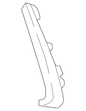 Genuine Toyota Fog Lamp Bezel Bracket part# 52125-0D090 for 2018 Toyota ...