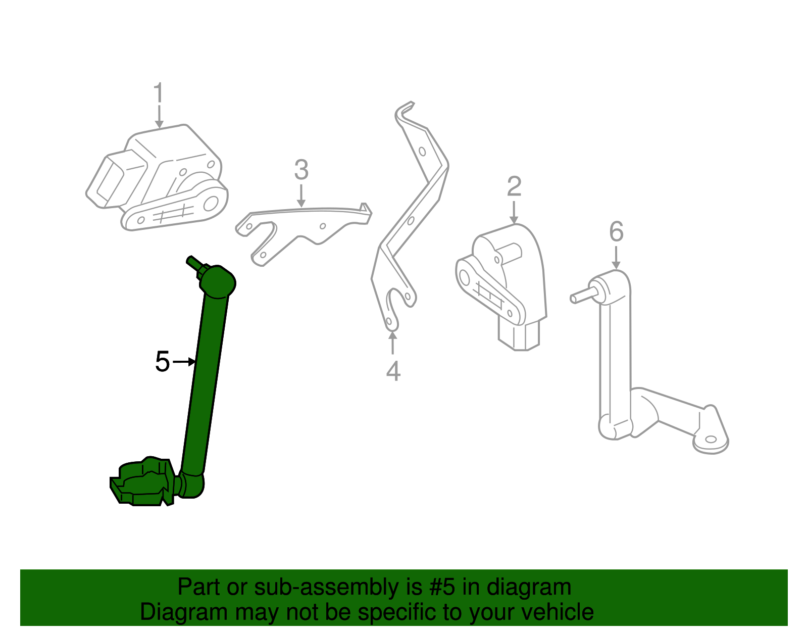 37-14-6-852-254 - Adjust Rod 2014-2021 BMW | BMW OEM Parts