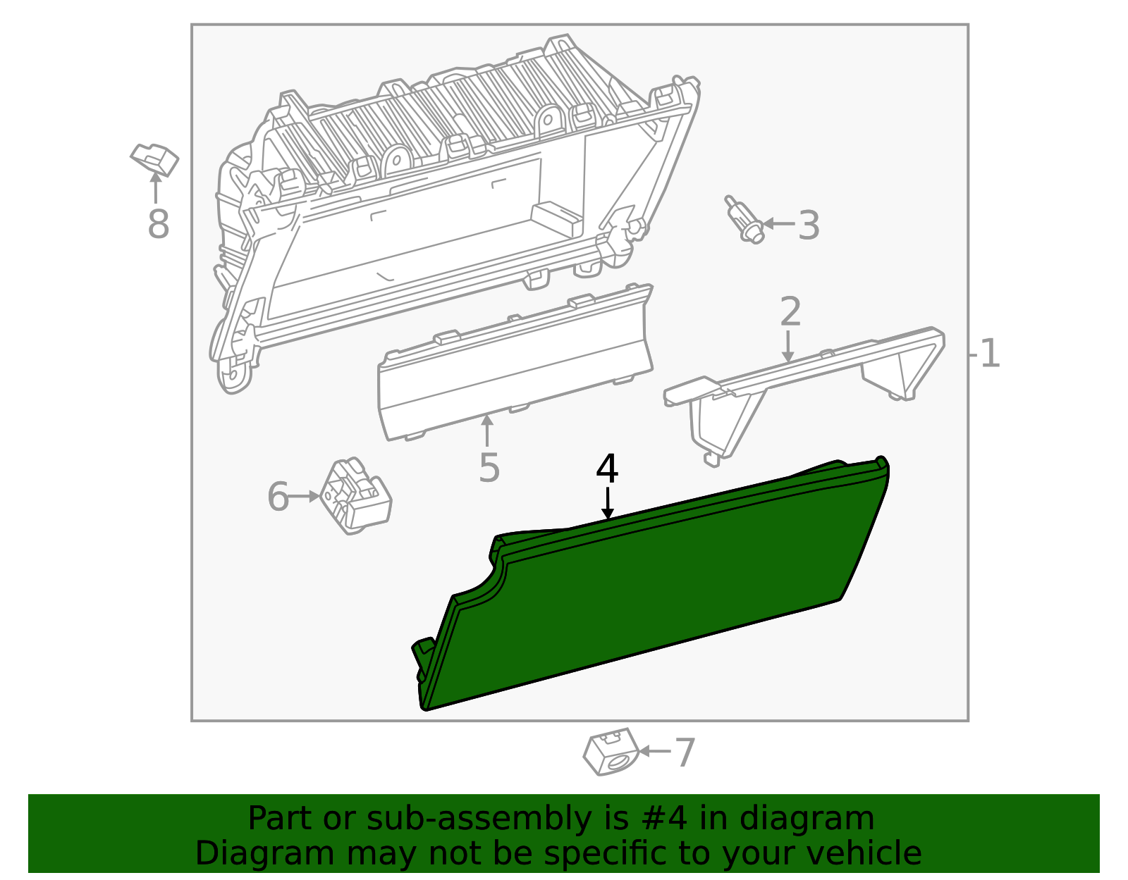 55501-60310-E8 - 2022-2024 Lexus LX600 - Glove Box Door | My L Parts