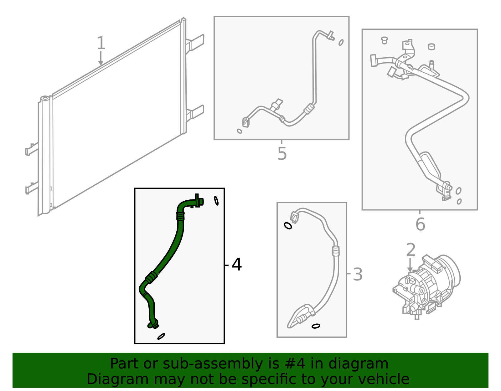 92480-6RC3A - High-Quality A/C Refrigerant Suction Hose for 2021-2025 ...