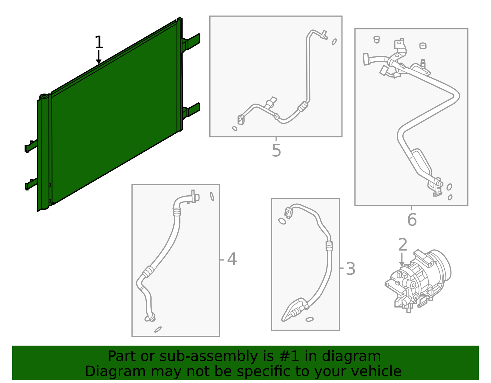 2021-2025 Nissan Rogue Condenser Assembly 92100-6RA0B | QuirkParts
